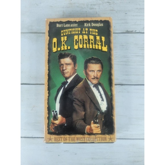 Media | Gunfight At The Ok Corral Vhs Burt Lancaster Kirk Douglas Best West | Poshmark
